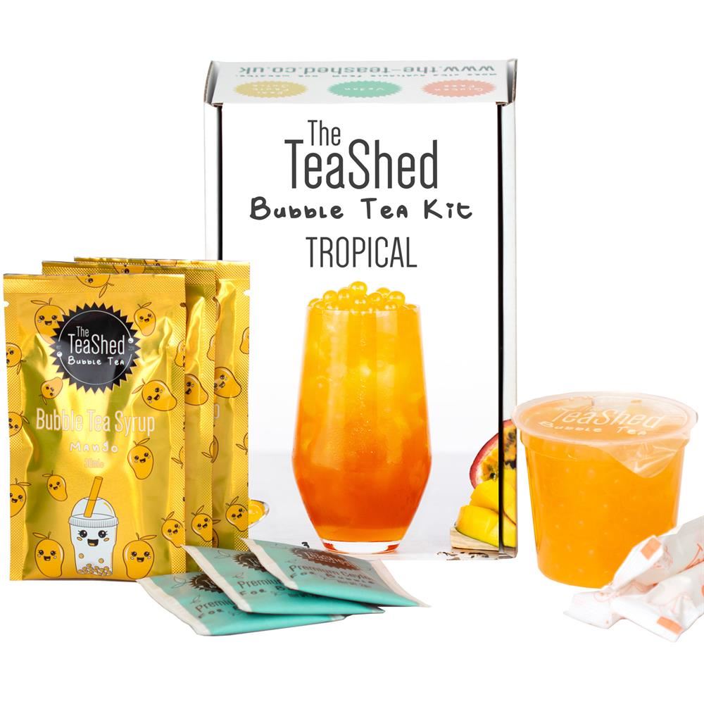 The TeaShed 3 Serving Tropical Fruit Bubble Tea Kit Gift Box 390g – Health Plus Living
