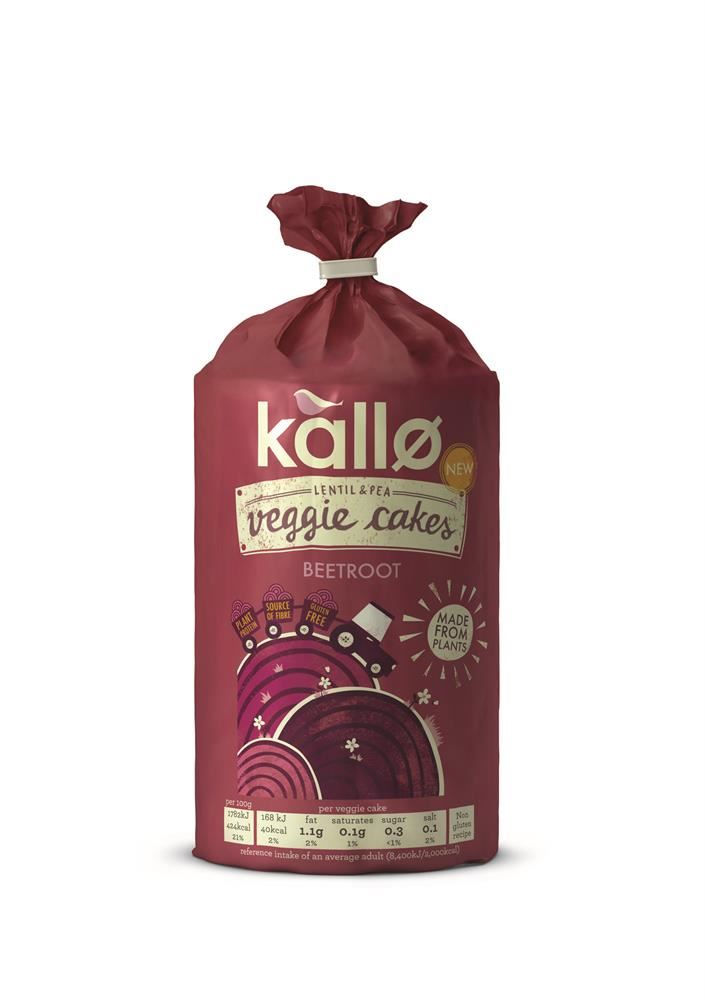 Kallo Beetroot Veggie Cakes 122g – Health Plus Living