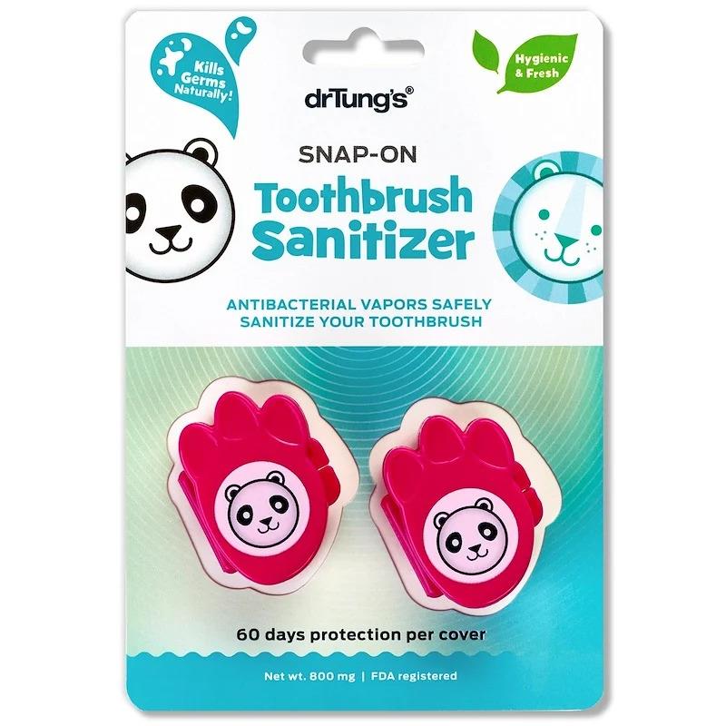 Dr Tung's Kids Snap-on Toothbrush Sanitizer- 2 Pack – Health Plus Living