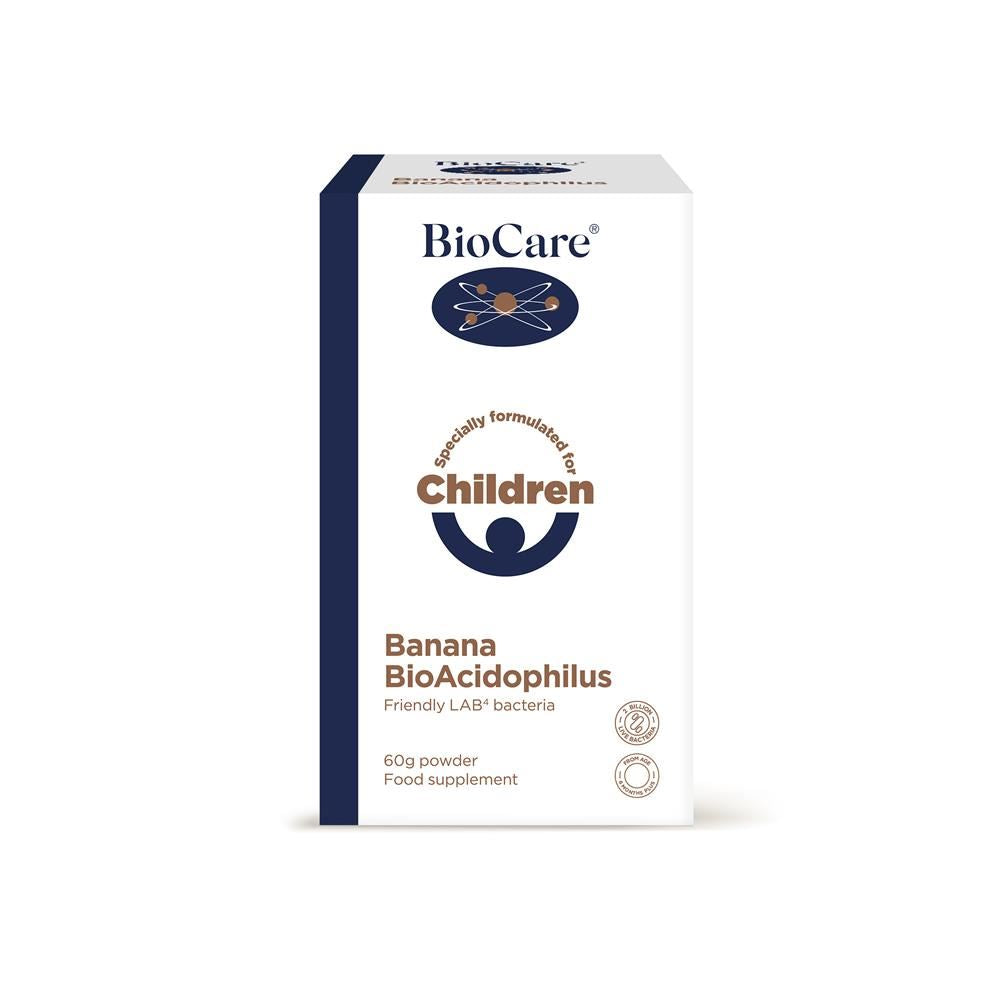 Biocare Children's Banana Bio-Acidophilus 60g – Health Plus Living