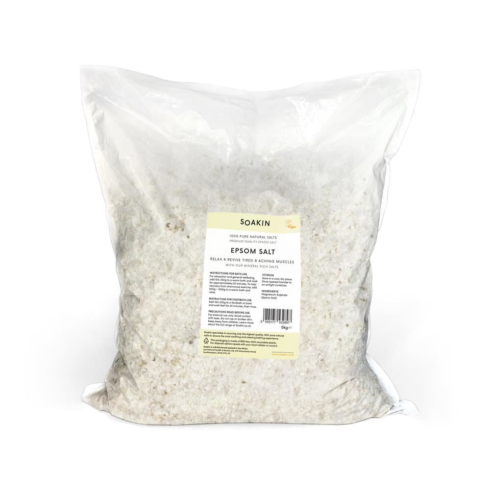 Soakin Epsom Bath Salts 5kg – Health Plus Living