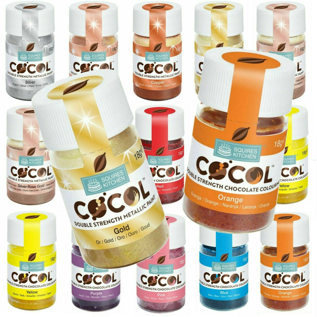 Squires Kitchen COCOL Extra Strength Colouring Paint for Chocolate 18g ...