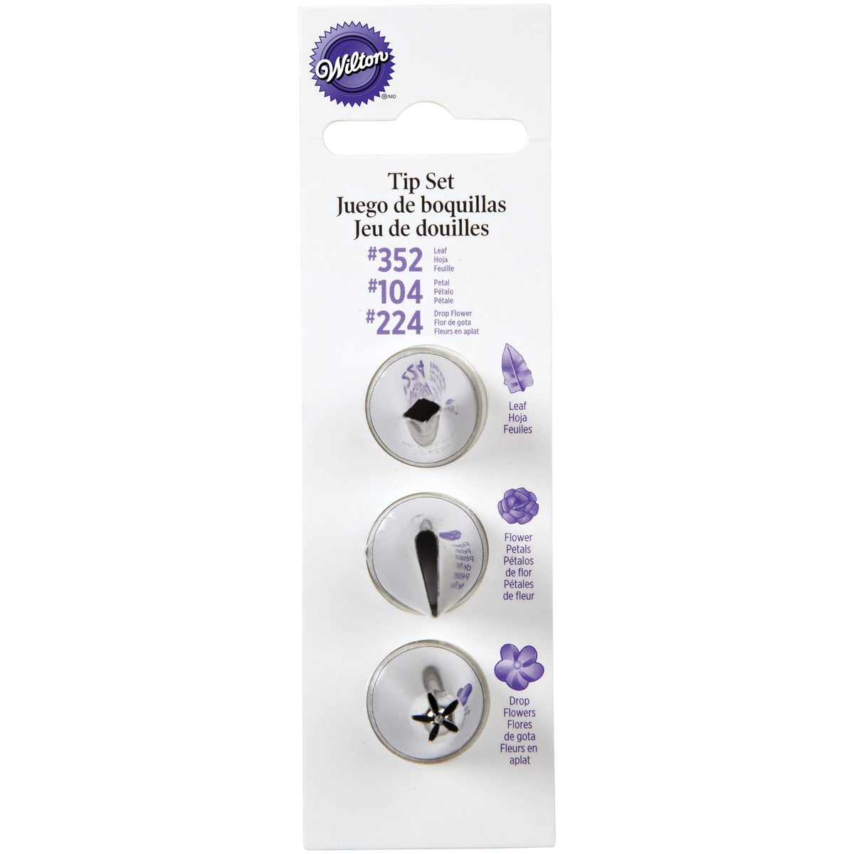 Wilton Decorating Petal 104 Leaf 352 Flower 224 Tip #400 Set – Health ...