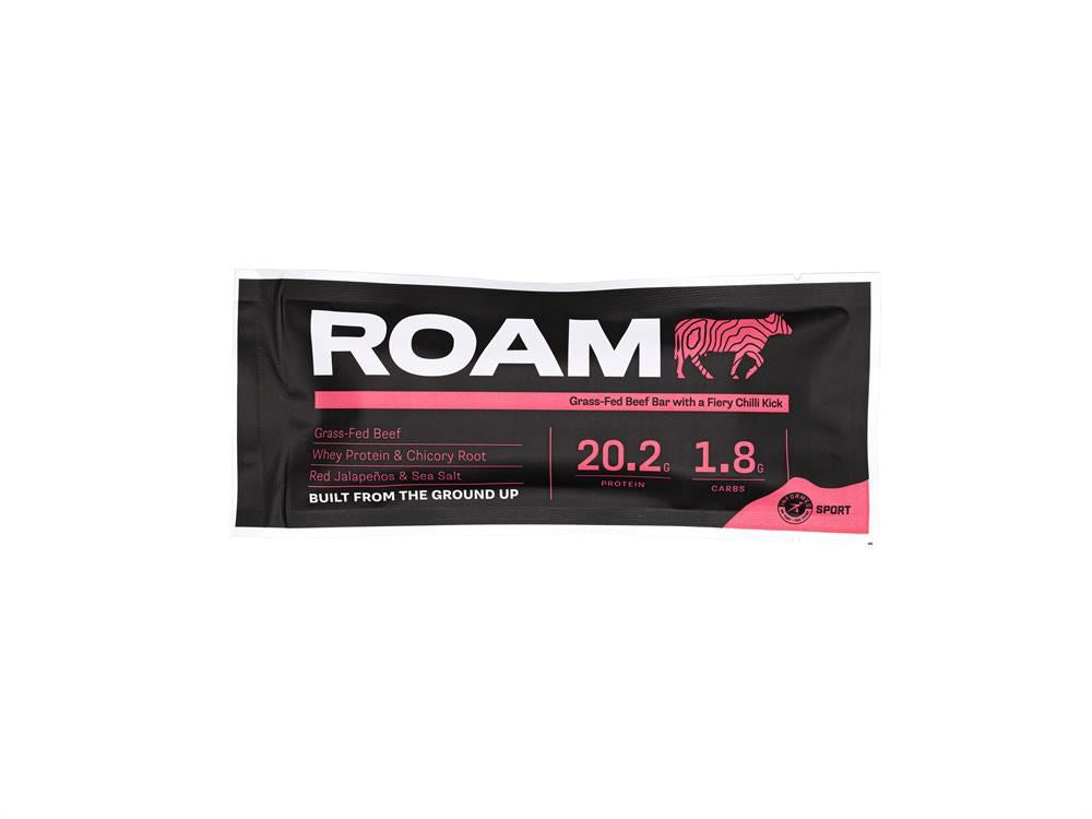 Roam Jalapeno Chilli Grass-fed Beef Bar 45g – Health Plus Living