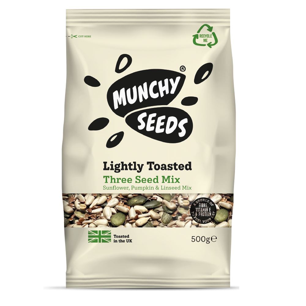 Munchy Seeds Lightly Toasted 3 Seed Mix 500g – Health Plus Living