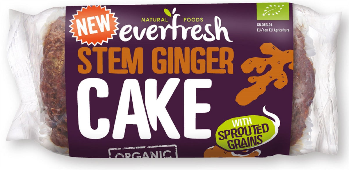 Everfresh Natural Foods Organic Sprouted Stem Ginger Cake 350g – Health ...