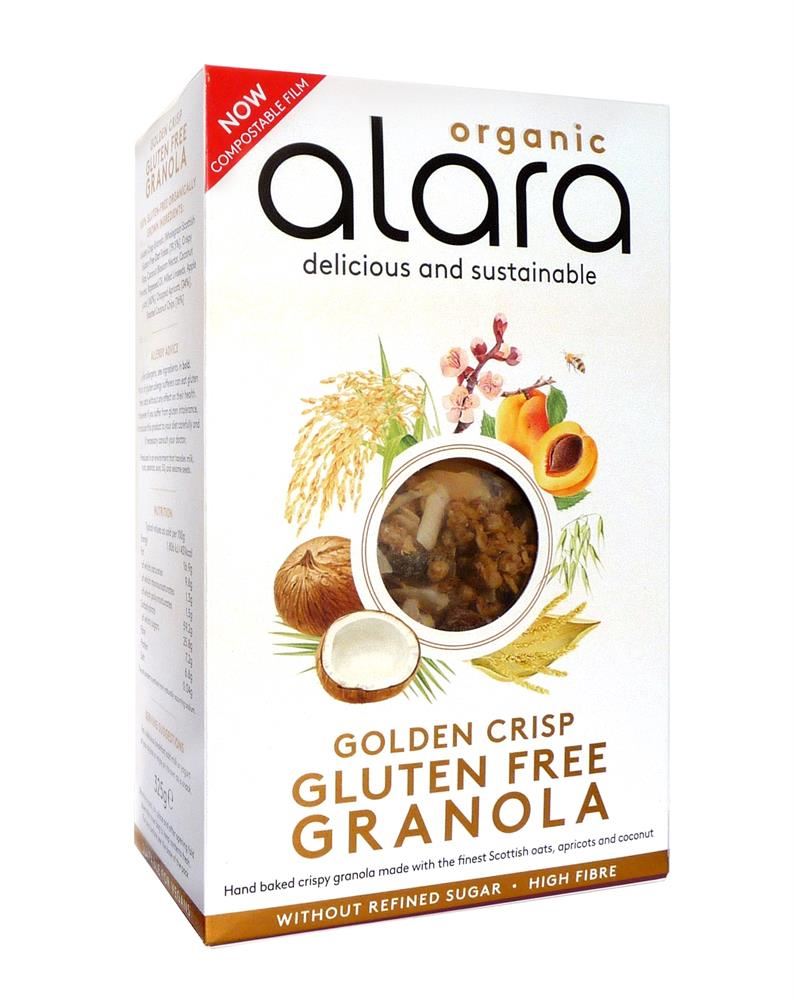Alara Golden Crisp Granola Org GF 325g – Health Plus Living