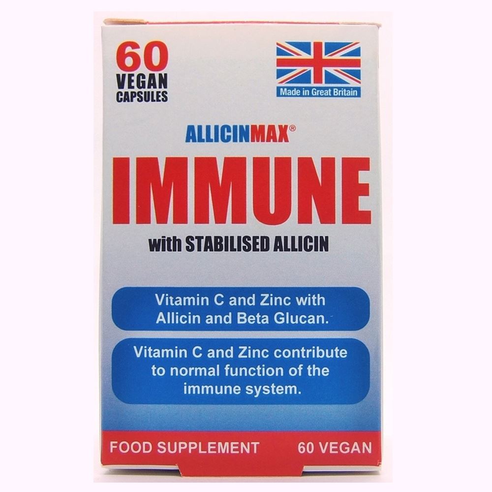 Allicin Max Immune with Stabilised Allicin 60 Vegan Caps – Health Plus ...
