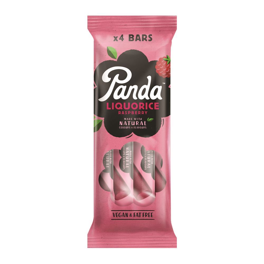 Panda Raspberry Liquorice 4 Bar Pack 4 x 32 g - 18 Pack – Health Plus ...