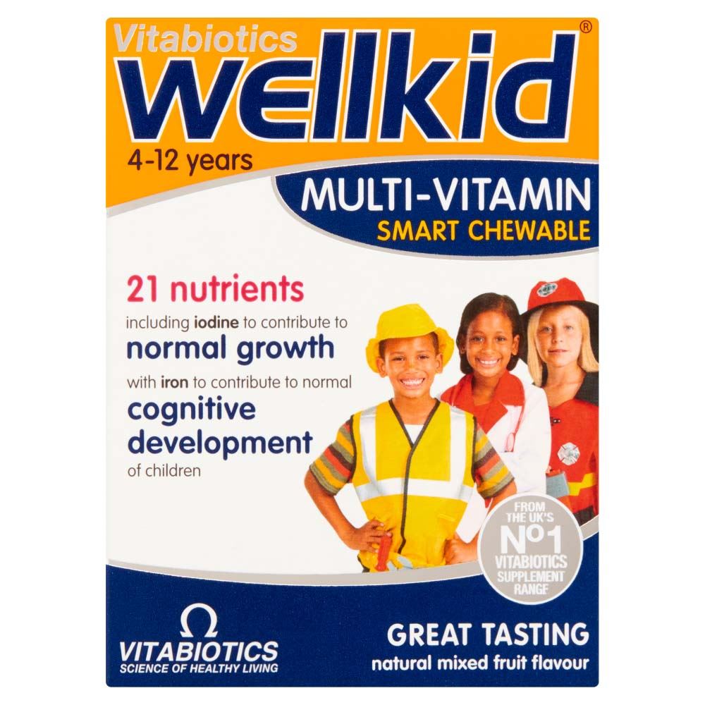 Vitabiotics Wellkid Multi-Vitamin Smart Chewable - 30 Tablets – Health ...