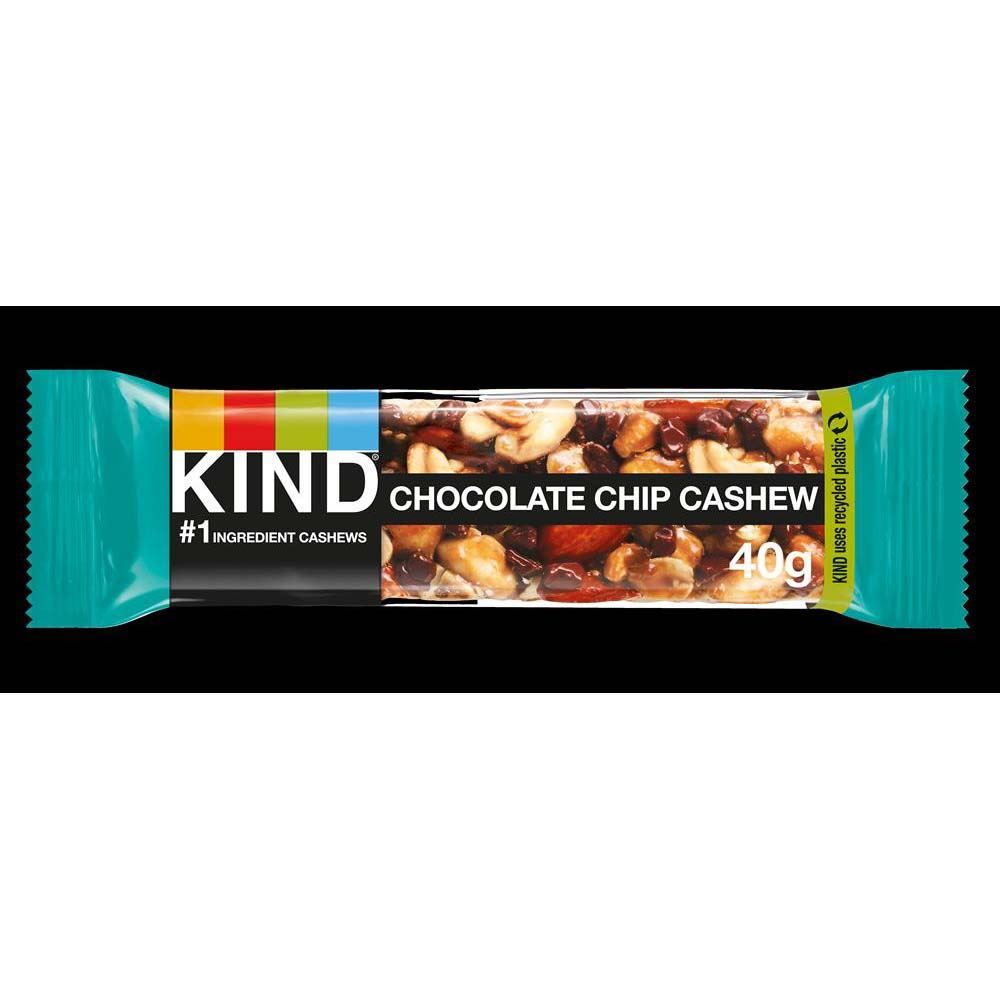 Kind Chocolate Chip Cashew Bar 40g - 12 Pack – Health Plus Living