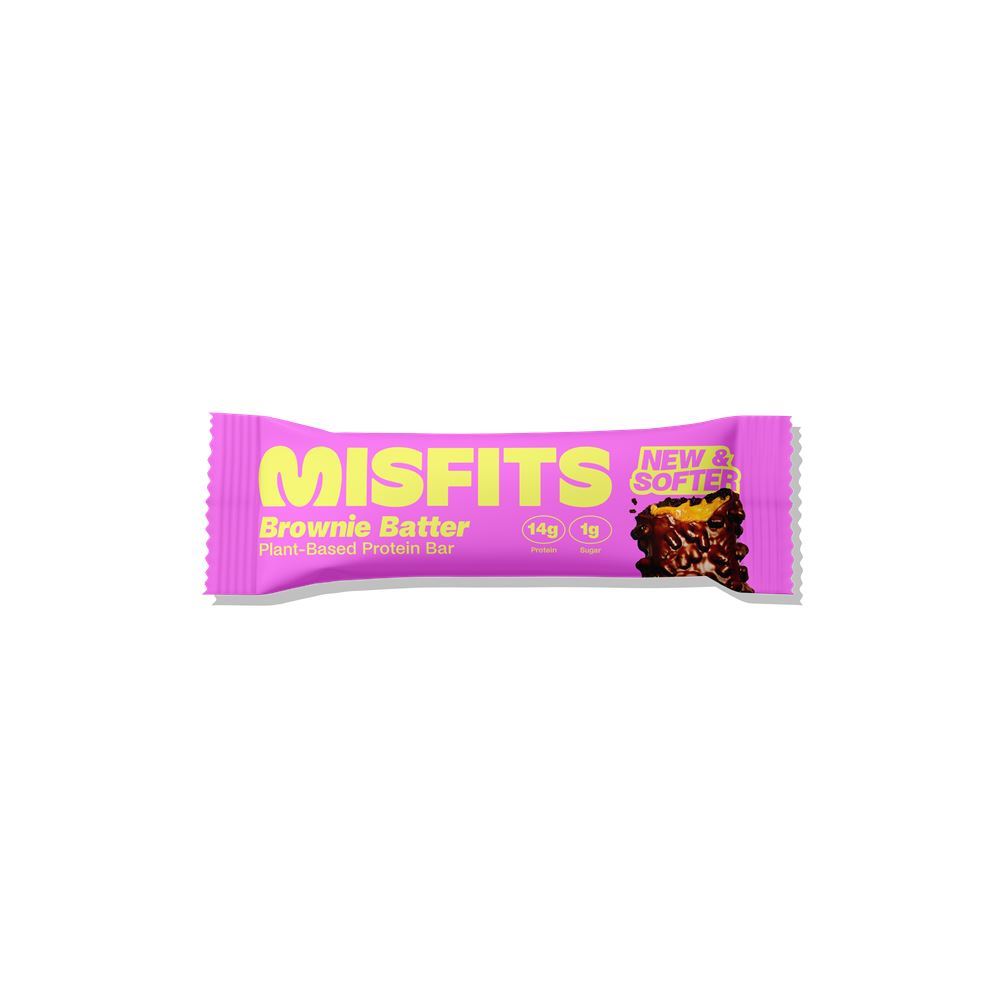 Misfits Health Plant-Based Brownie Batter Protein Bar 50g - 15 Pack ...