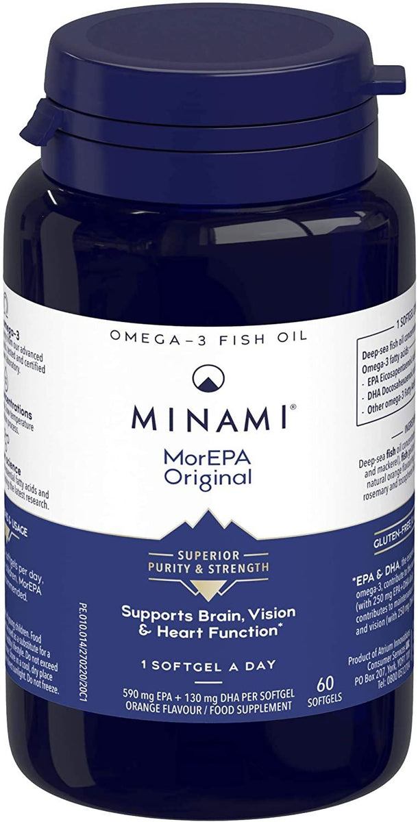 Minami MorEPA Original Omega-3 Fish Oil - 60 Softgels – Health Plus Living