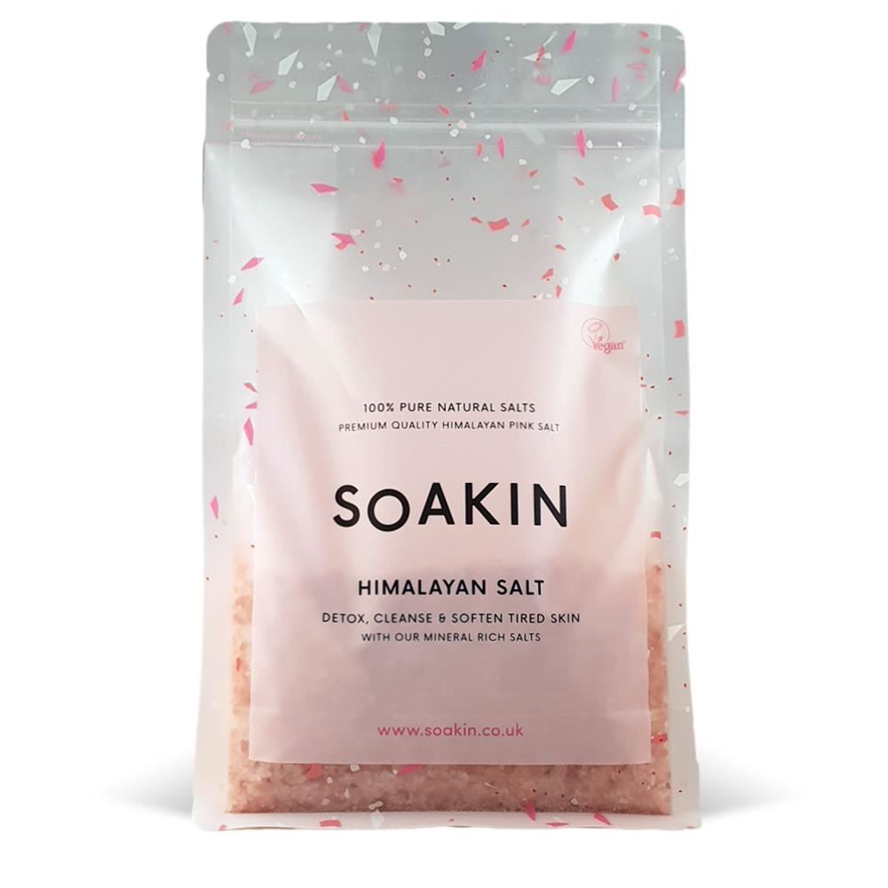 Soakin Himalayan Pink Bath Salts 1kg – Health Plus Living