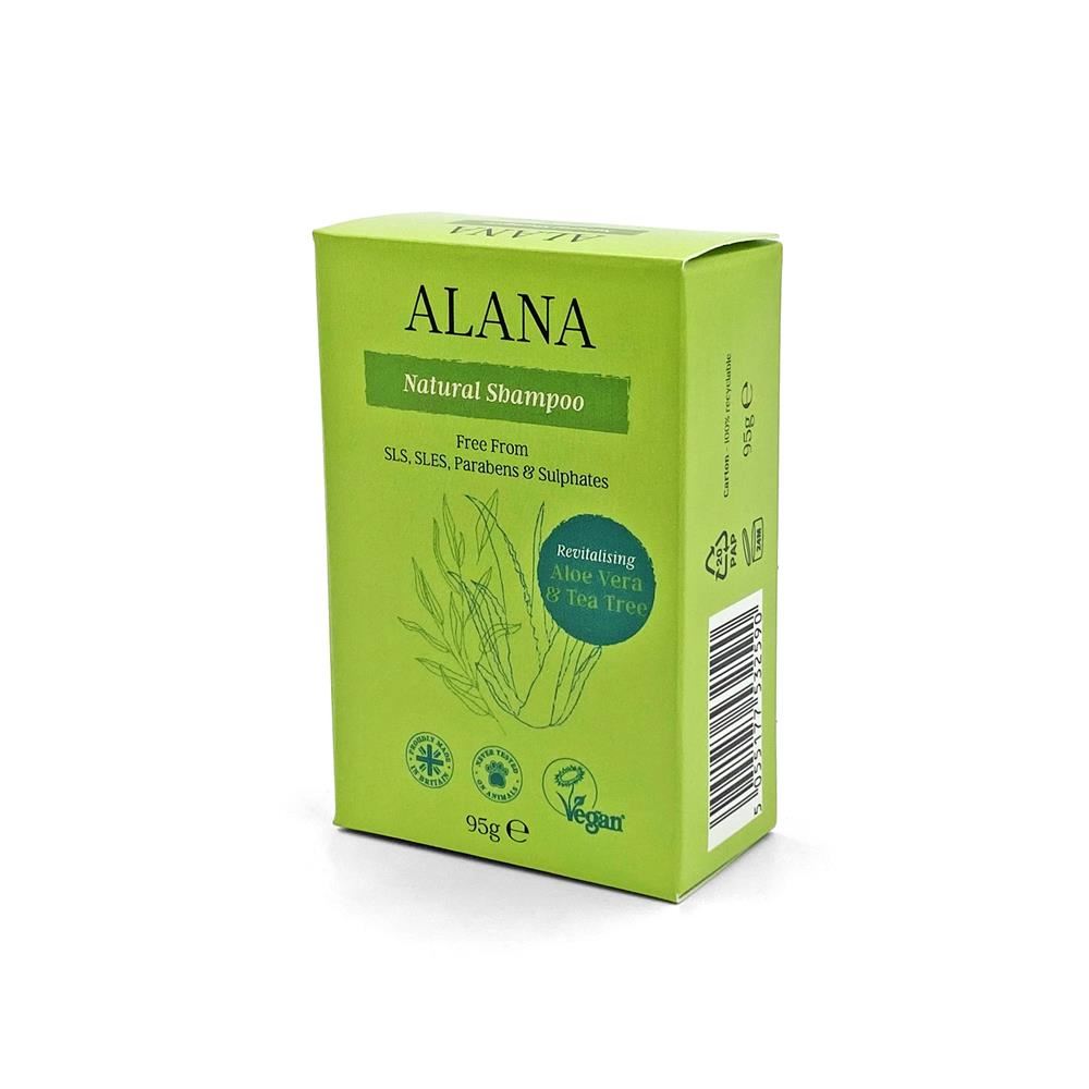 Alana Aloe Vera & Tea Tree Natural Shampoo Bar 95g – Health Plus Living