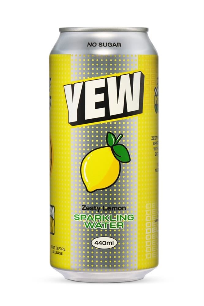 Yew Zesty Lemon Sparkling Water 440ml – Health Plus Living