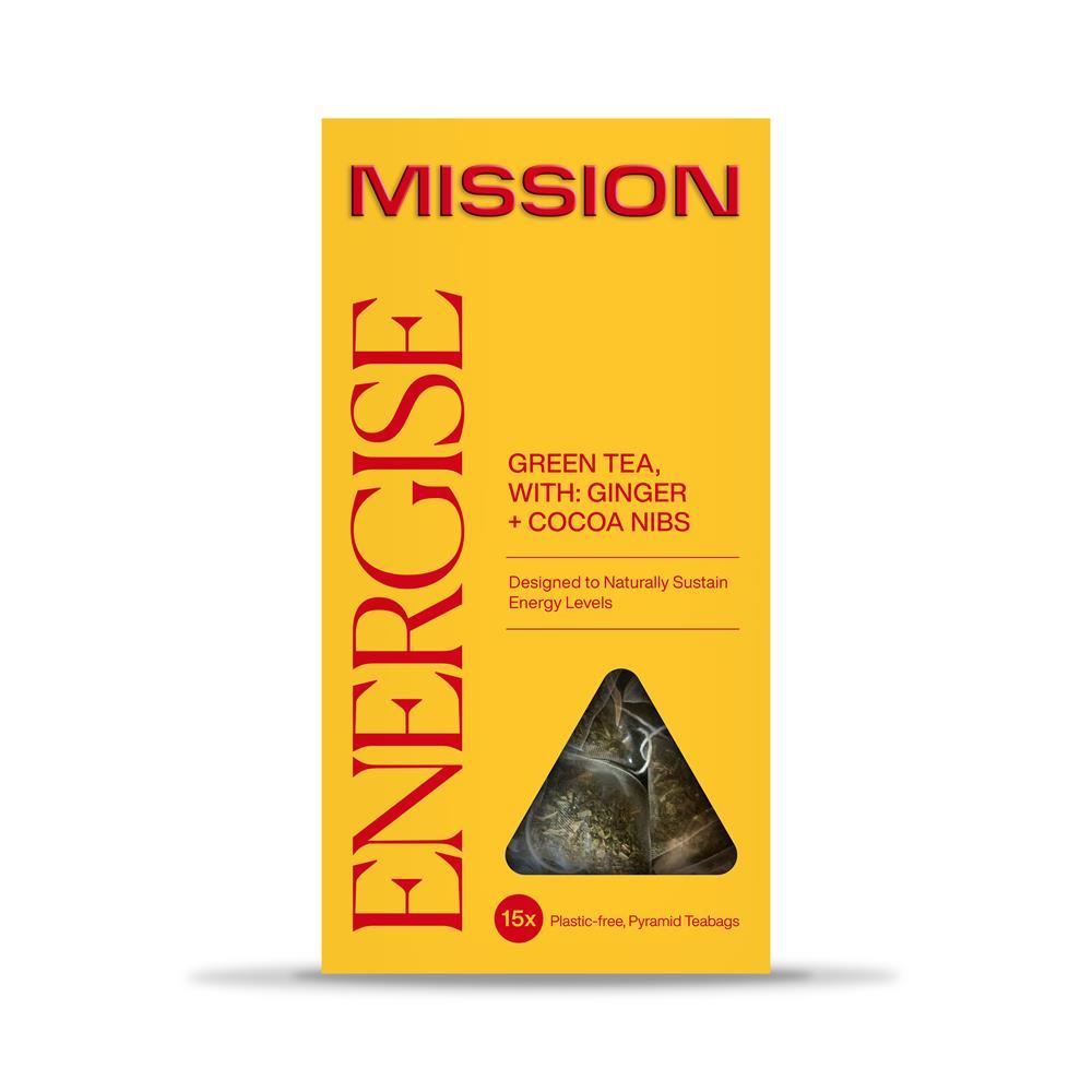 Mission Energise Green Tea 15 Tea Bags – Health Plus Living