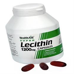 HealthAid Lecithin 1200mg (unbleached) 100 Capsules – Health Plus Living