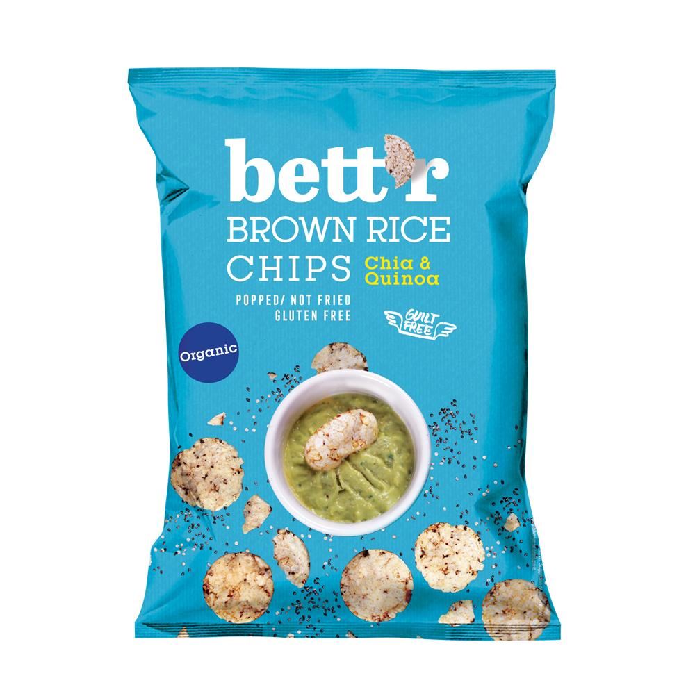 Bettr Rice Chips with Chia and Quinoa 60g – Health Plus Living
