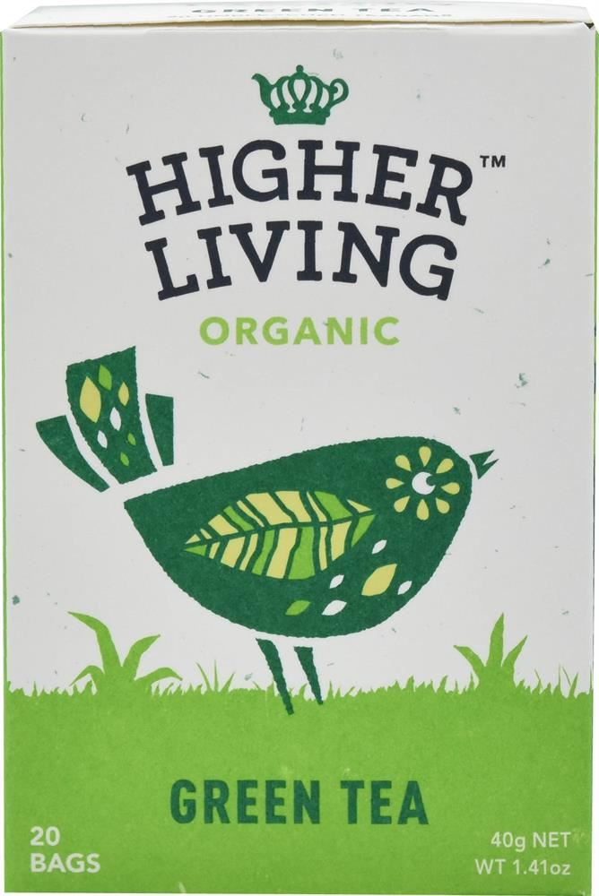 Higher Living Green Tea - 20 Bags – Health Plus Living