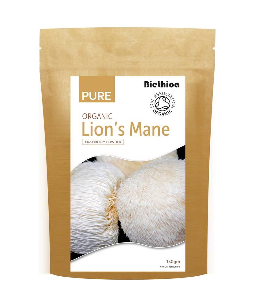 Biethica Organic Lions Mane Mushroom Powder 150g – Health Plus Living