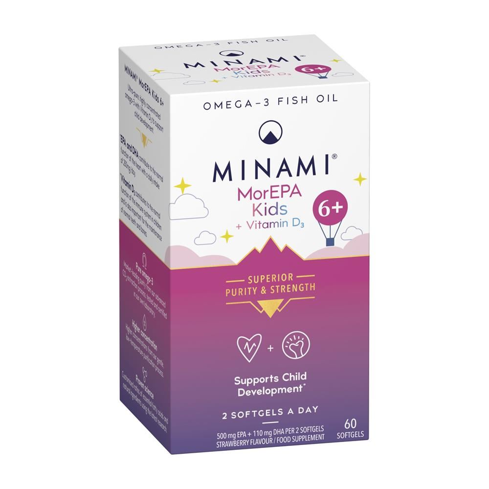 Minami Nutrition MorEPA Mini 6 Years+ 60 Capsules – Health Plus Living