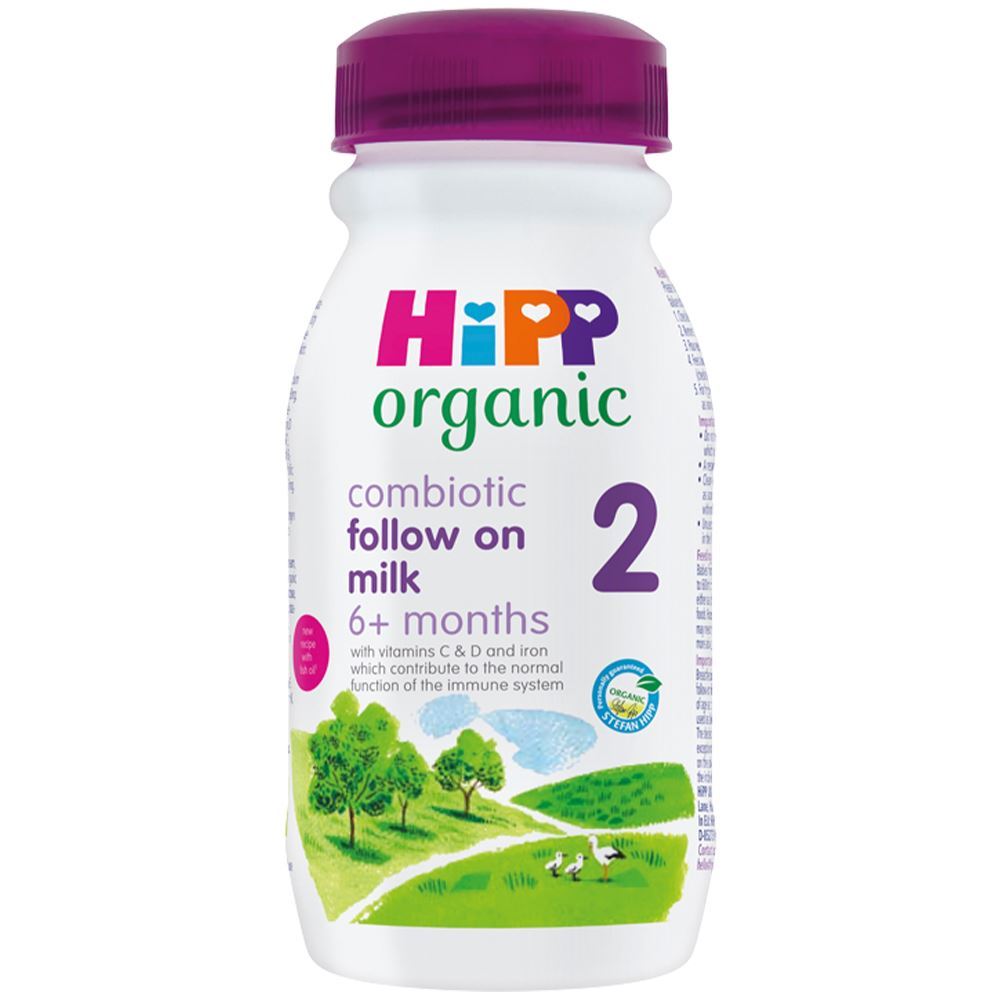 Hipp Organic 2 Follow on Baby Milk RTF from 6 months 200ml - 8 Pack ...