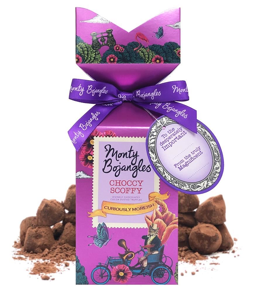 Monty Bojangles Choccy Scoffy Cocoa Dusted Truffles Tip Top Gift Box 1 ...