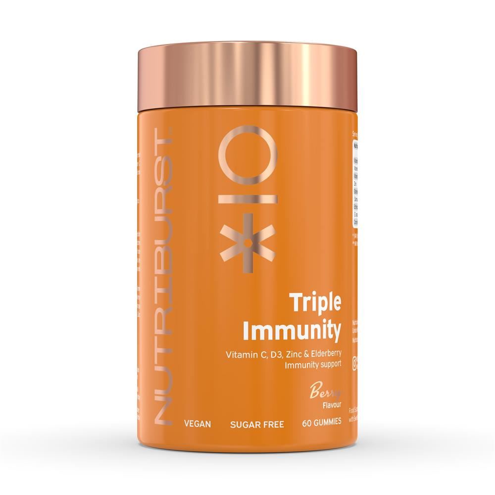 Nutriburst Sugar-Free Vegan Triple Immunity 60 Gummies – Health Plus Living
