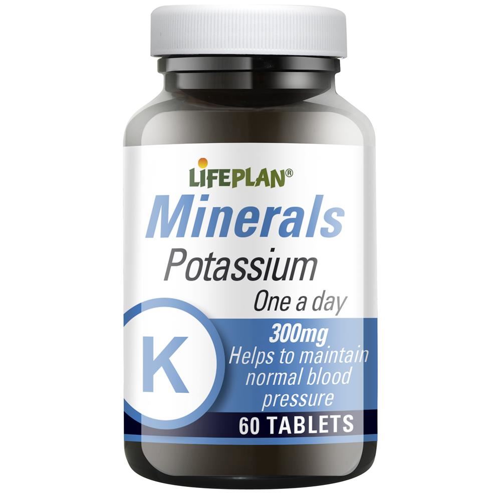 Lifeplan Potassium 300mg 60 Tablets – Health Plus Living