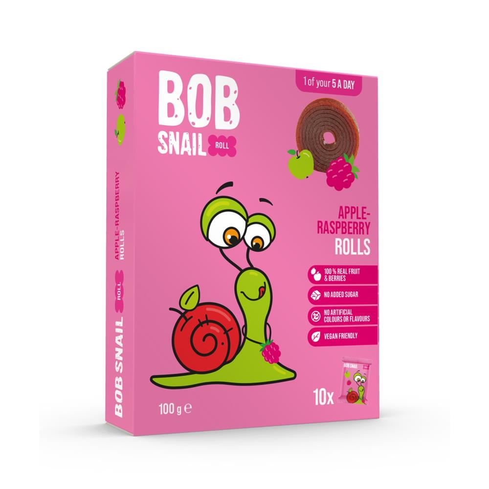Bob Snail Apple-Raspberry Fruit Rolls 100g - 100% Fruit! – Health Plus ...