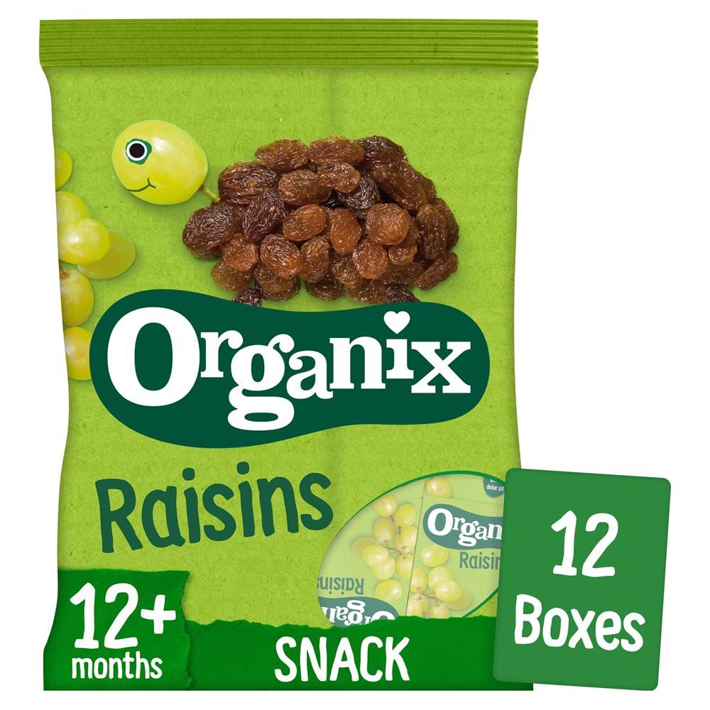 Organix Mini Organic Raisin Fruit Snack Boxes Multipack 168g – Health ...