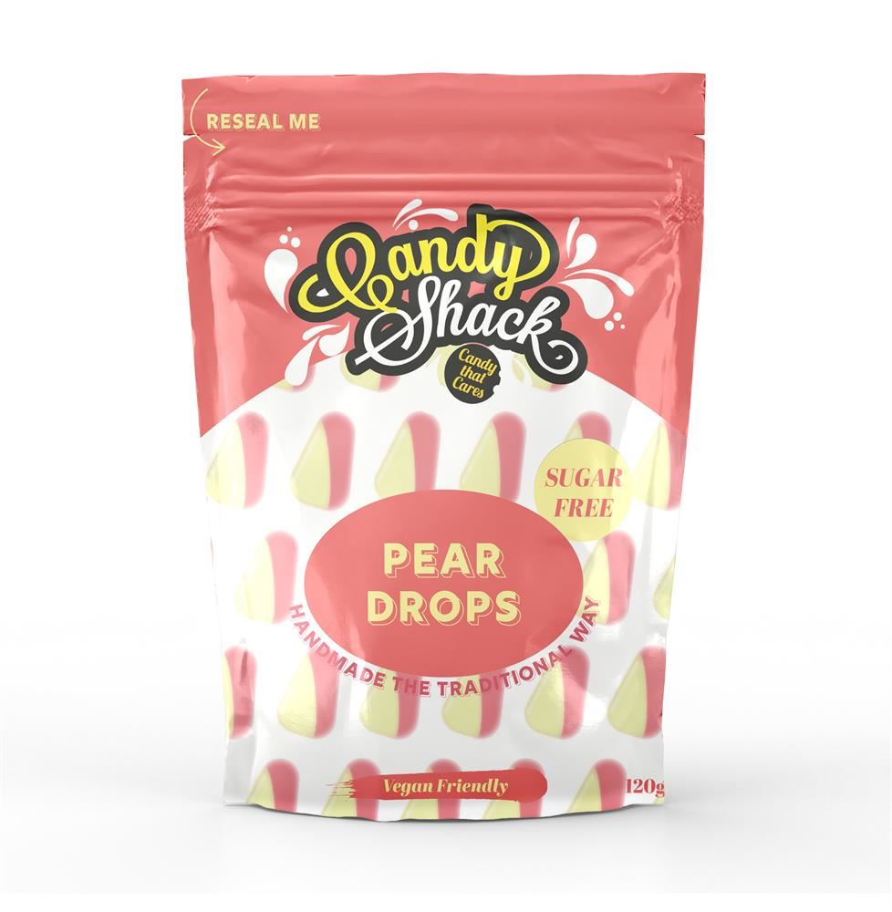 Candy Shack Sugar Free Peardrops Sweets 120g – Health Plus Living