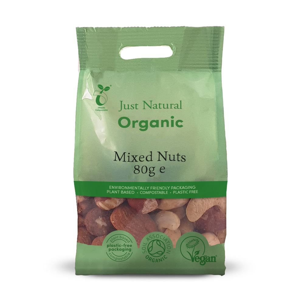 Just Natural Organic Organic Mixed Nuts 80g – Health Plus Living
