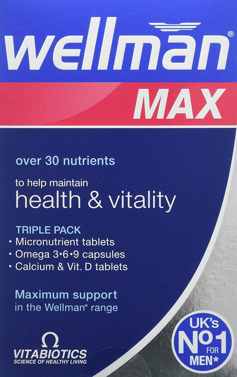 Vitabiotics Wellman Max 3-in-1 - 84 Tablets/Capsules – Health Plus Living