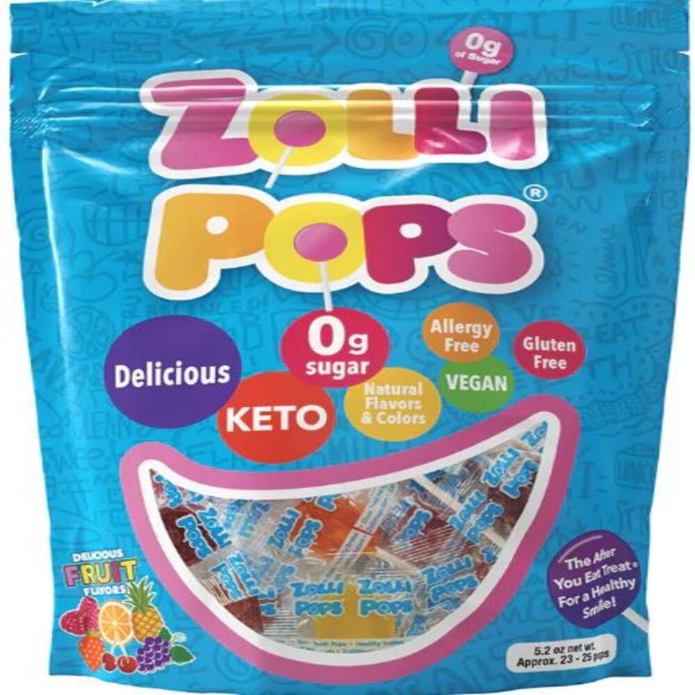 Zolli Pops Sugar Free Fruit Lollipops 150g – Health Plus Living