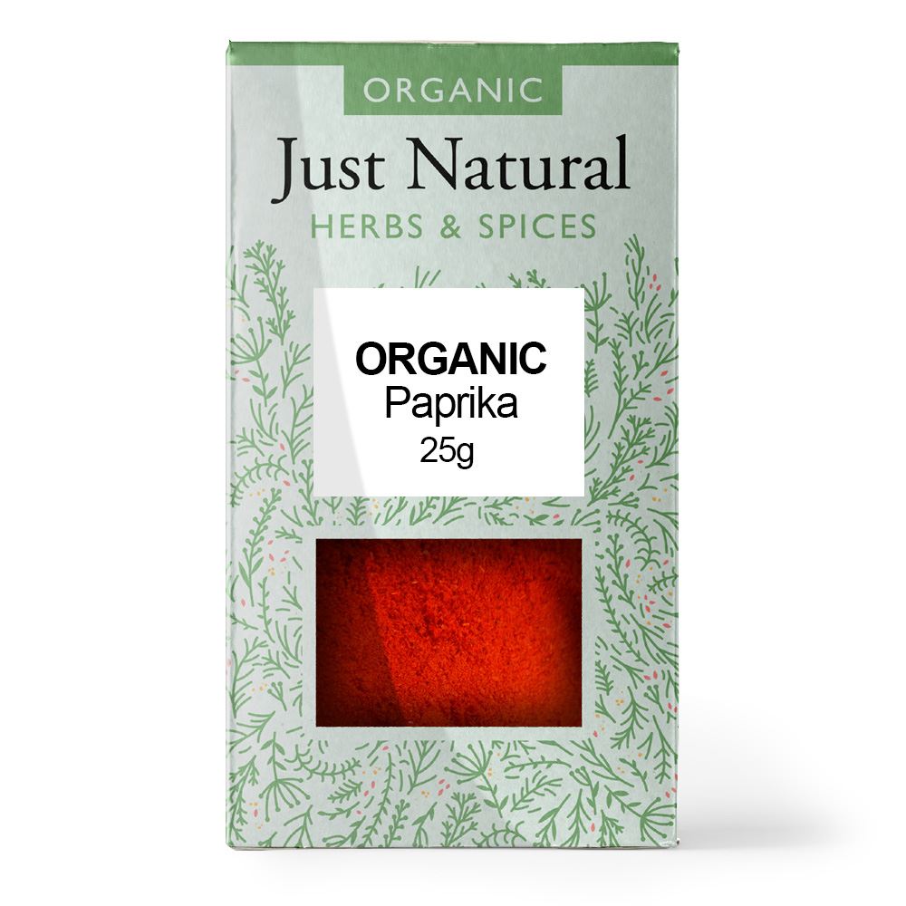 Just Natural Herbs Organic Paprika (Box) 25g – Health Plus Living