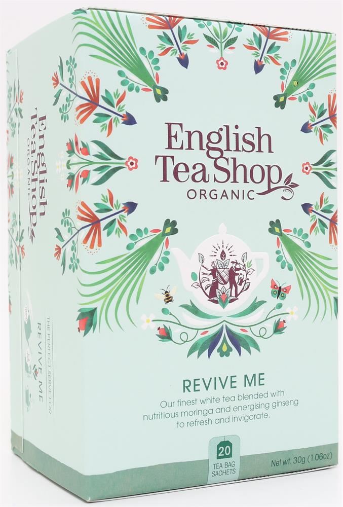 English Tea Shop Revive Me Tea - 20 Tea Bag Sachets – Health Plus Living