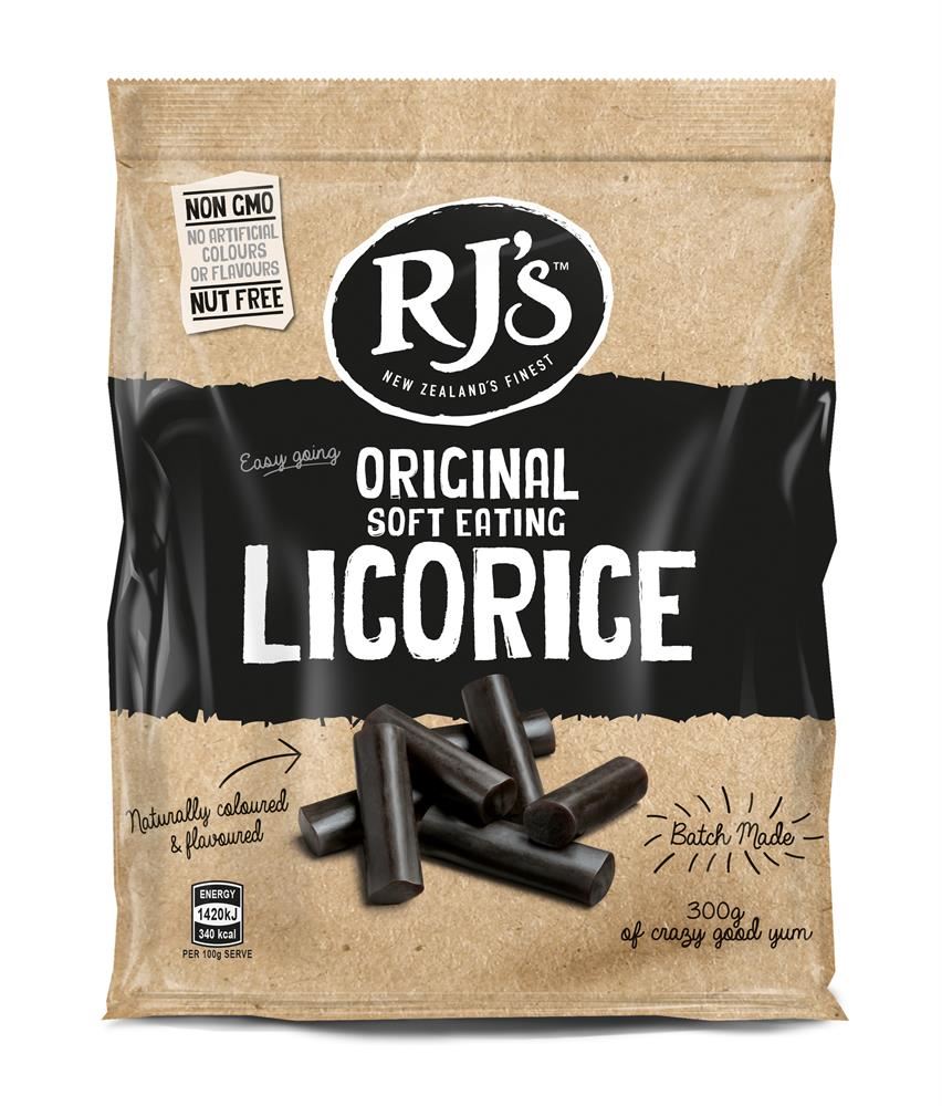 RJ Licorice Natural Soft Eating Licorice 300g – Health Plus Living