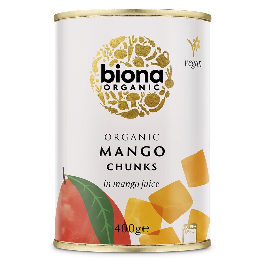 Biona Organic Mango Chunks in Mango Juice 400g – Health Plus Living