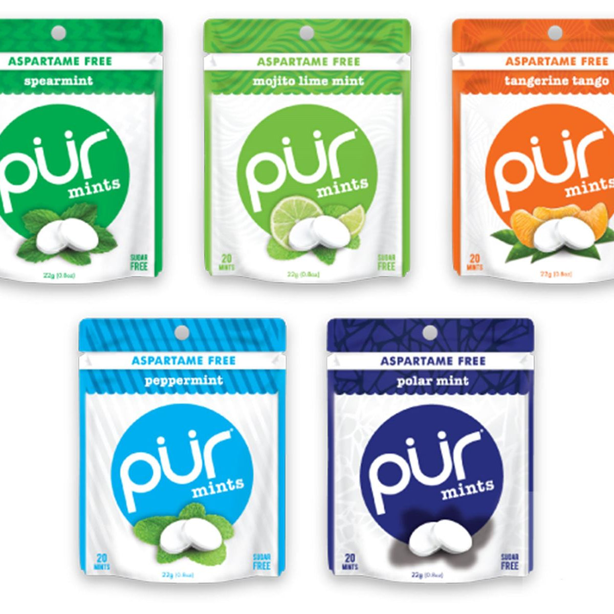 PUR Mints All Flavours - 12 Bags (240 Mints) – Health Plus Living