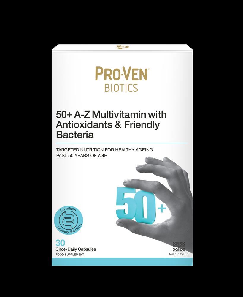 Proven 50 + A-Z Multivitamin 30 Capsules – Health Plus Living