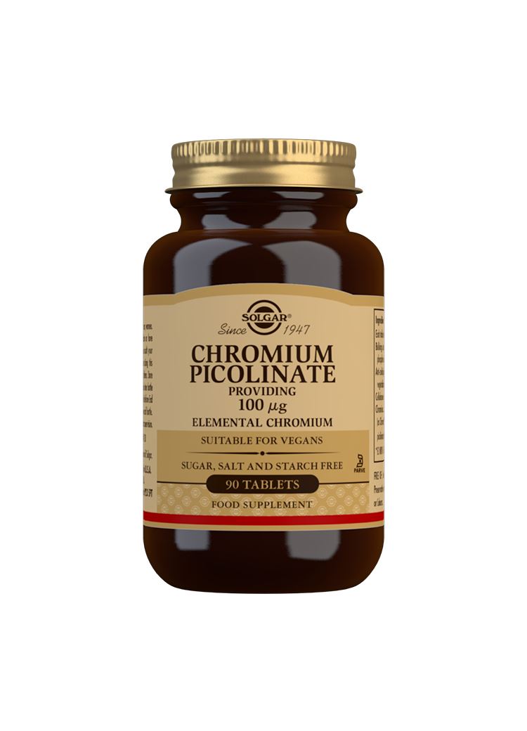 Solgar Chromium Picolinate 100 µg - 90 Tablets – Health Plus Living