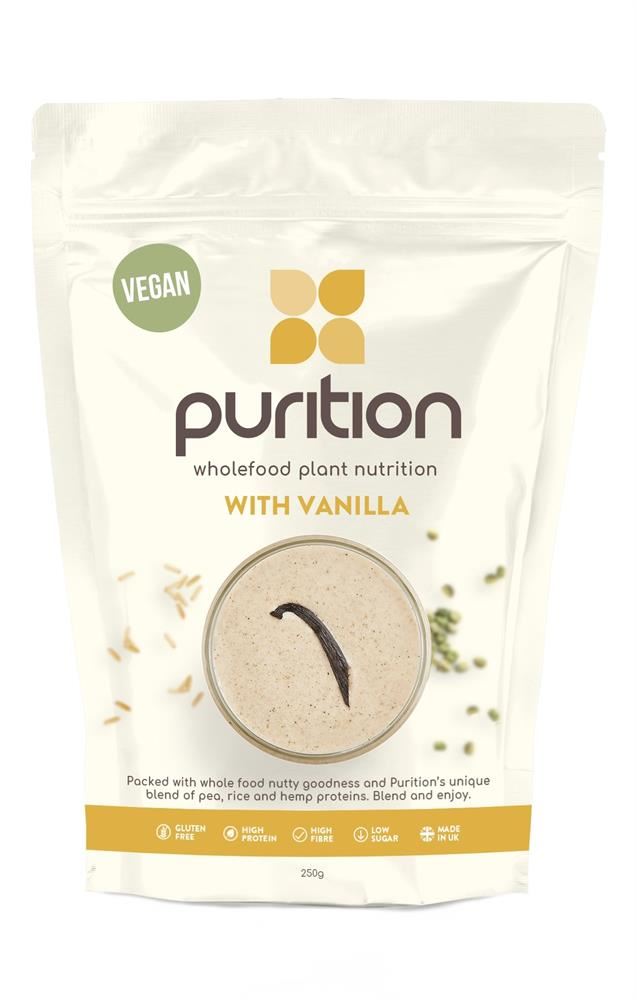 Purition Vegan Wholefood Nutrition with protein Vanilla 250g – Health ...