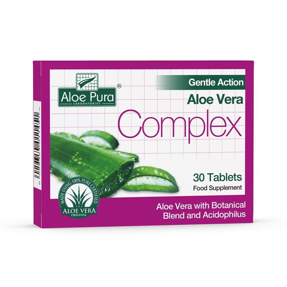 Aloe Pura Aloe Vera Gentle Action Complex 30 Tablets – Health Plus Living
