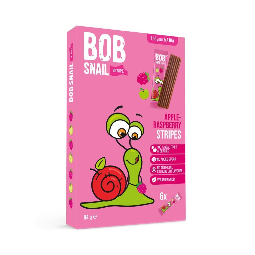 Bob Snail Apple-Raspberry Stripes 84g - 7 Pack – Health Plus Living