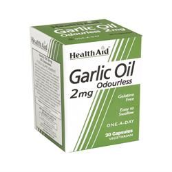 HealthAid Garlic Oil 2mg (odourless) 30 Vegicaps – Health Plus Living