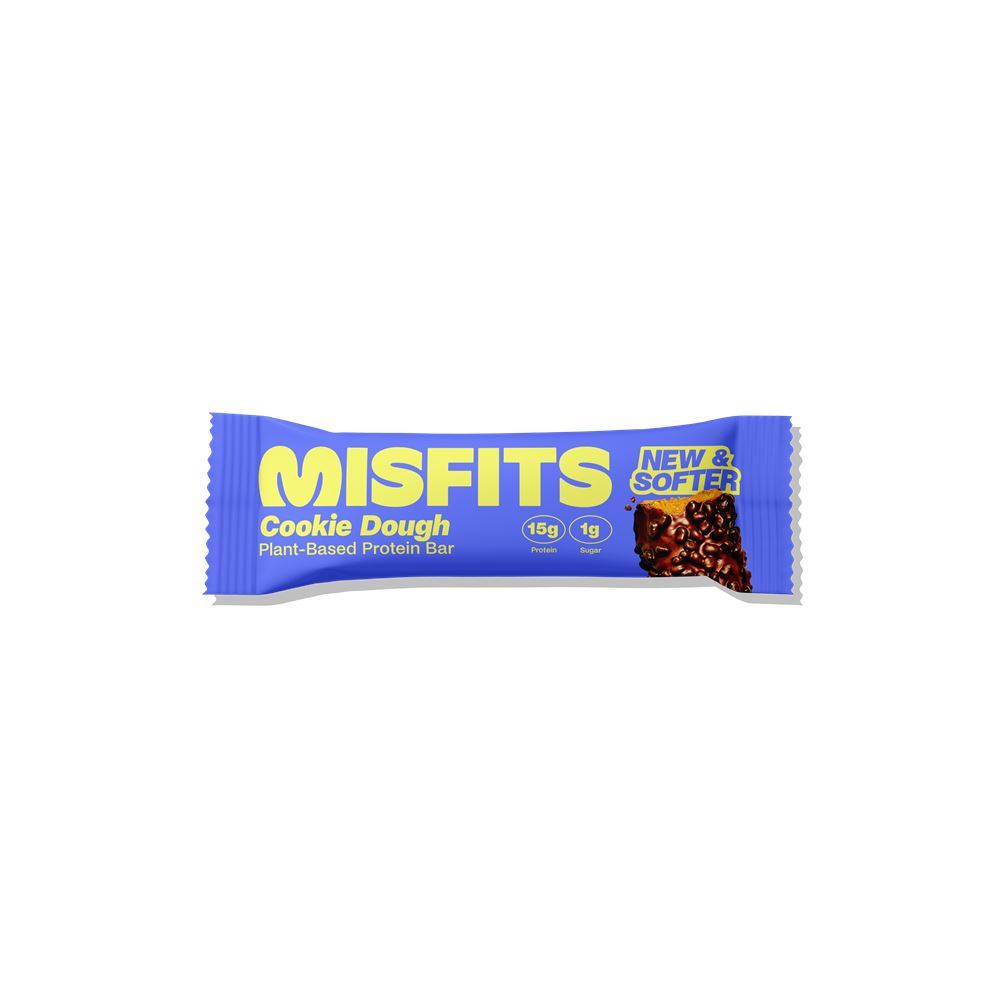 Misfits Health Plant-Based Cookie Dough Protein Bar 50g - 15 Pack ...