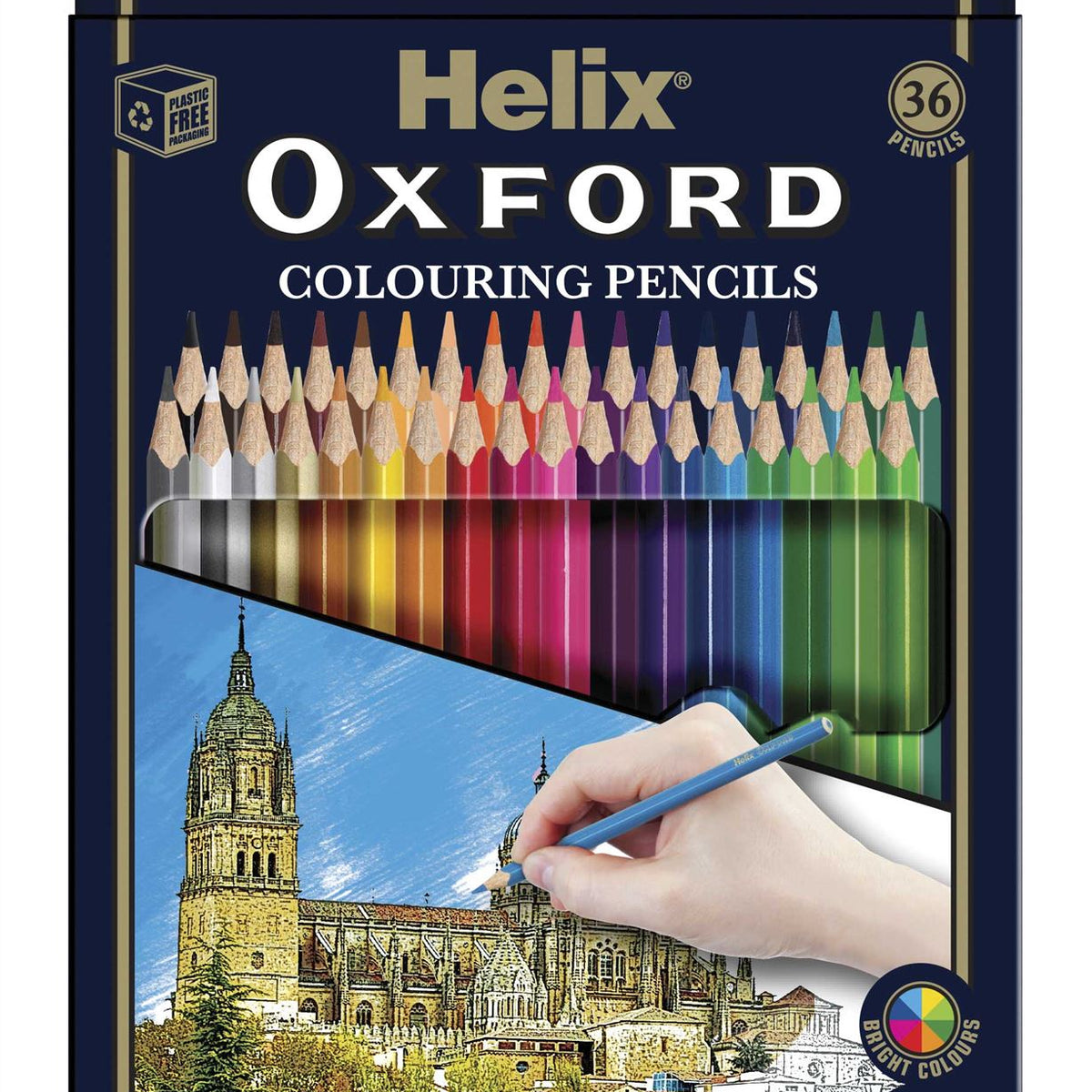 Helix Oxford 7" Colouring Pencils x36 Pack – Health Plus Living