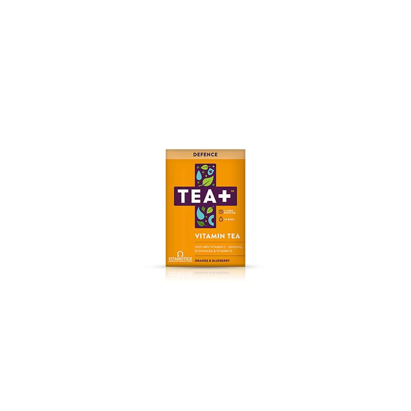 Vitabiotics TEA+ Defense Vitamin Tea - 14 Tea Bags – Health Plus Living